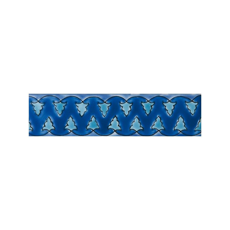 Morisco Blue Border Ceramic Tile 2x8 | Unique Tile & Stone | Ship