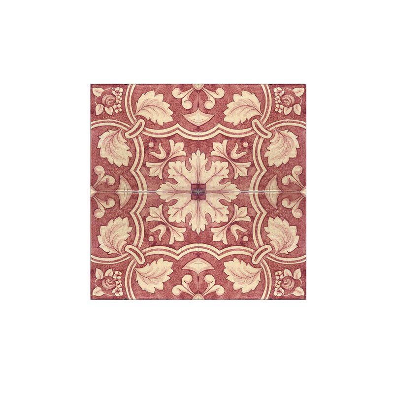 Antique Bacchus Red 8x8 Floor Tile | Unique Tile & Stone | Shippi