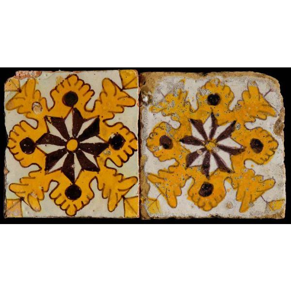 Antique Lions Paw Handpainted Ceramic Tile | Unique Tile & Stone