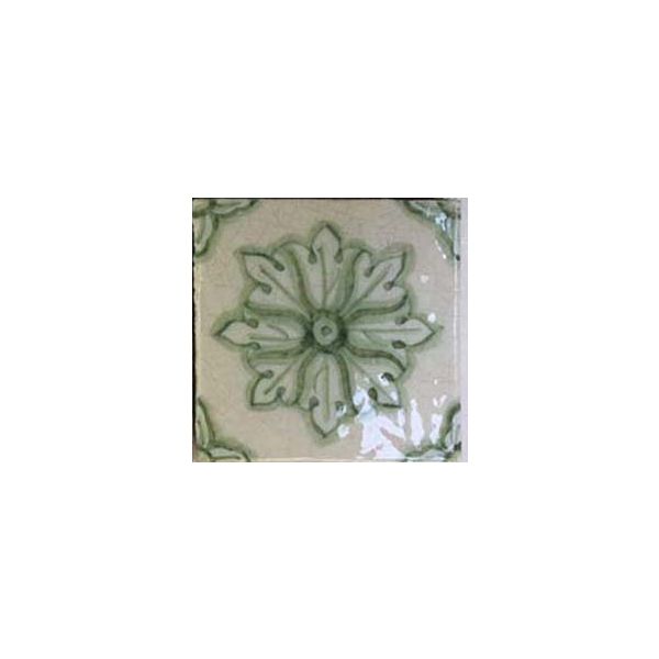 Antique Antiochia (Green) Terracotta Tile | Unique Tile & Stone