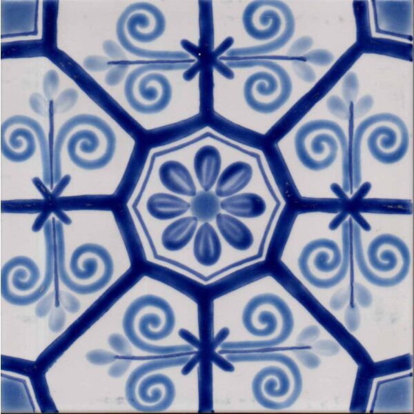 Positano Blue Handpainted Ceramic Tile | Unique Tile & Stone | Sh