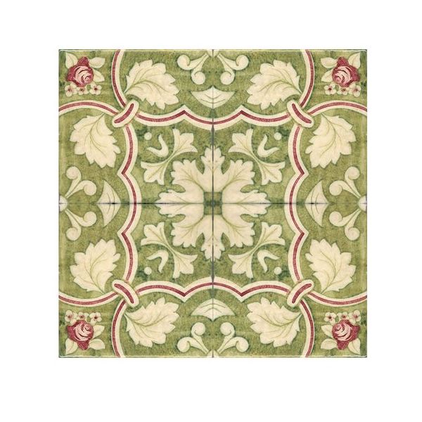 Antique Bacchus Verde 8x8 Floor Tile | Unique Tile & Stone | Ship