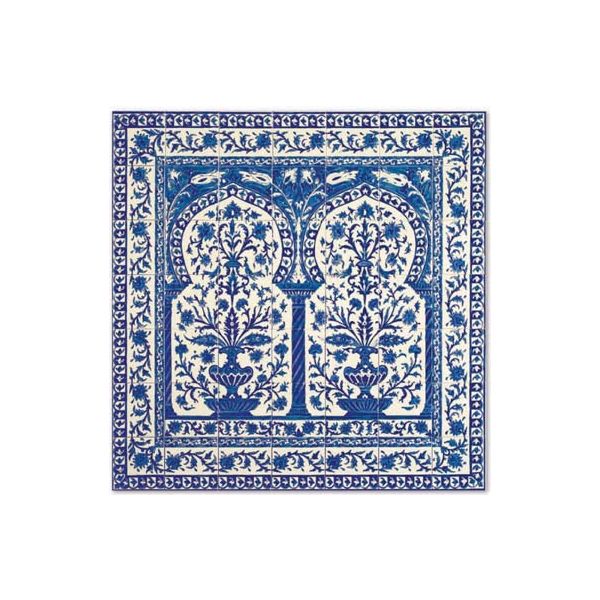 KINZ BLEU Oriental Ceramic Tile Mural | Unique Tile & Stone | Shi