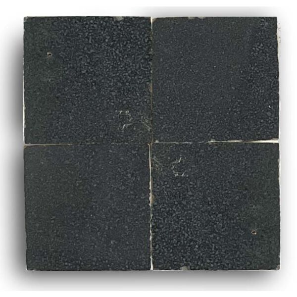 Moroccan Zellige Charcoal 4x4 | Unique Tile & Stone | Shipping 1-