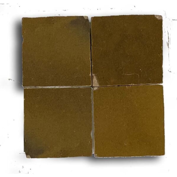 Moroccan Zellige Caramel 4x4 | Unique Tile & Stone | Shipping 1-2