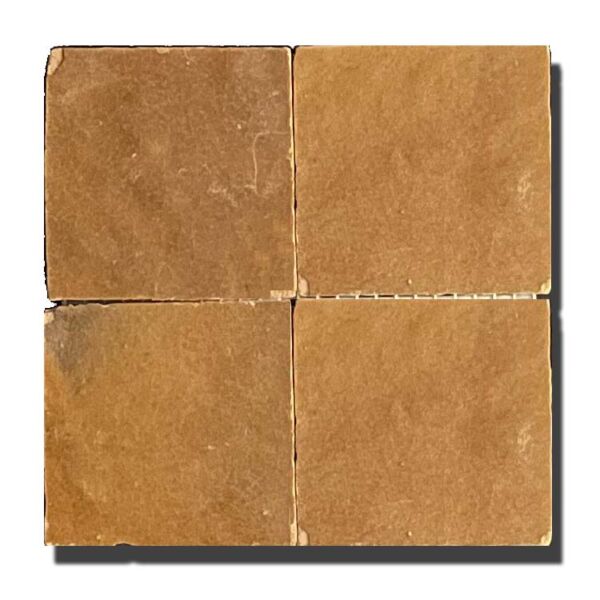 Moroccan Zellige Caramel 4x4 | Unique Tile & Stone | Shipping 1-2