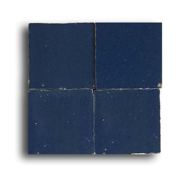Moroccan Zellige Navy Blue 4x4 | Unique Tile & Stone | Shipping 1