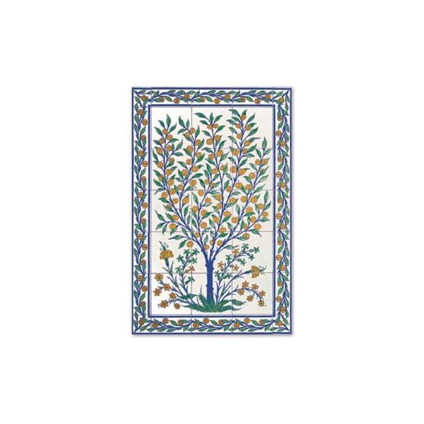tree tile mural