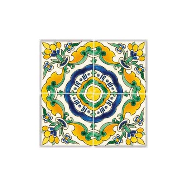 Taormina Fans Handpainted Ceramic Tiles | Unique Tile & Stone | S